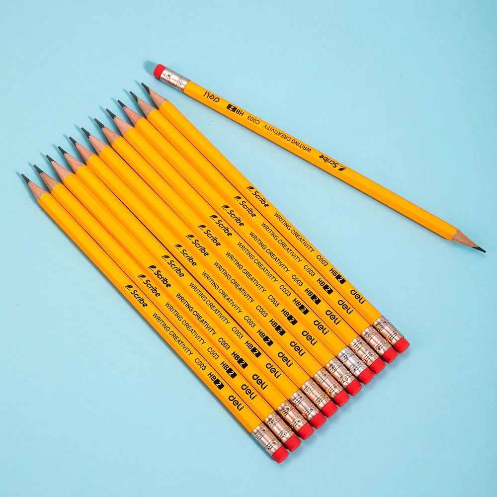 Lápiz Grafo HB con Goma Deli - Districomp