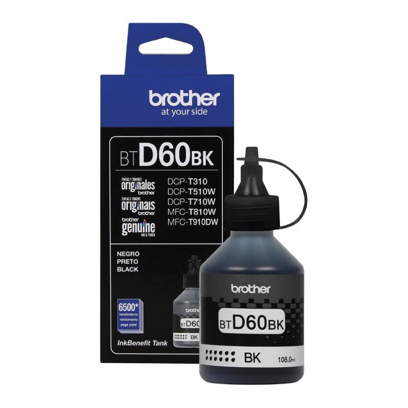 Tinta Para Impresora Brother BTD60 Negra DCP 310 510 710 Original ...